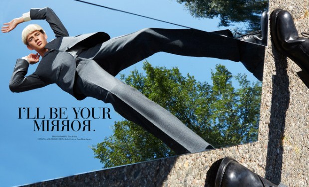Lucas Ernst Stars in Red Shine for LE MILE Magazine #20