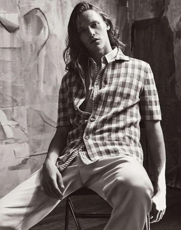 Ryan Keating Poses in Orley for Interview Magazine