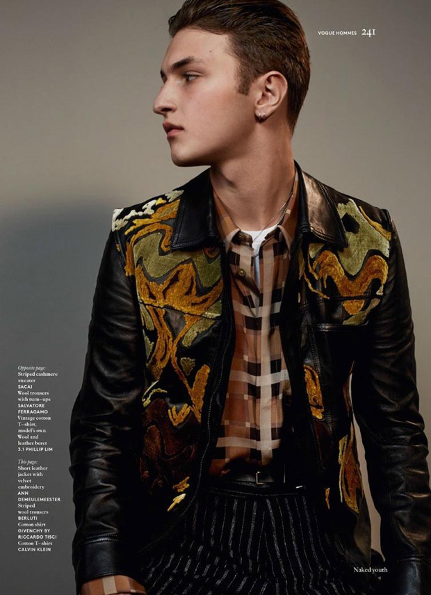 Anwar Hadid Poses for Vogue Hommes Fall Winter 2016 Issue