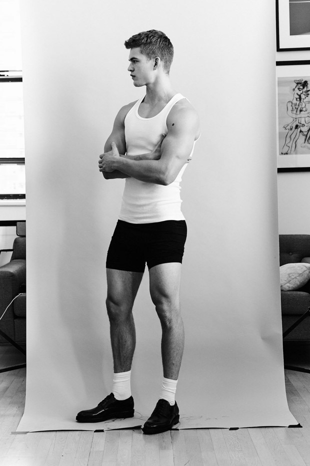 Mitchell Slaggert Poses in Calvin Klein Looks for Models