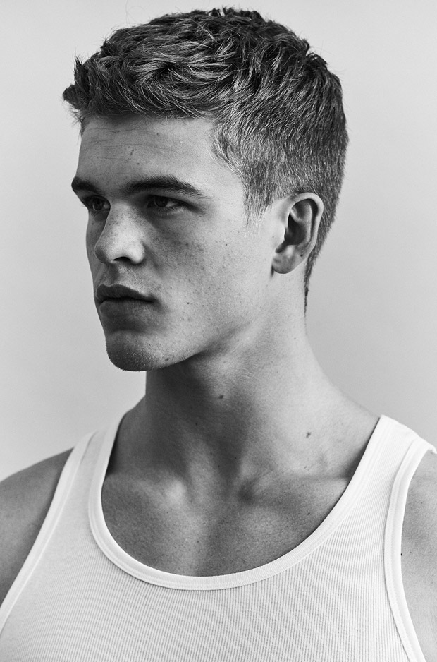 Mitchell Slaggert Poses in Calvin Klein Looks for Models