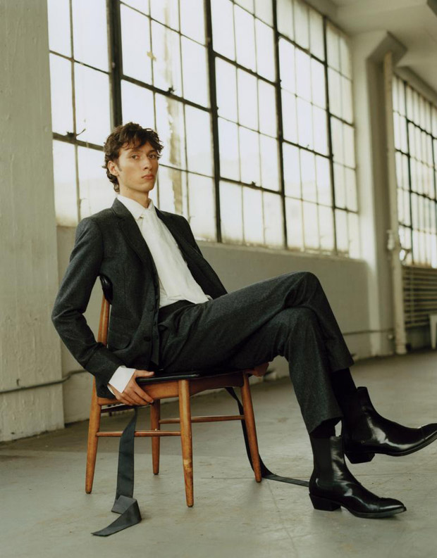 Luke Blake Models Holiday Looks for WSJ. Magazine December 2017 Issue