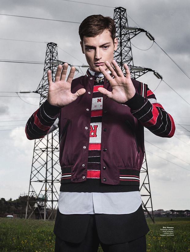 Back the Field: Adrien Jacques Poses for Men's Folio Singapore