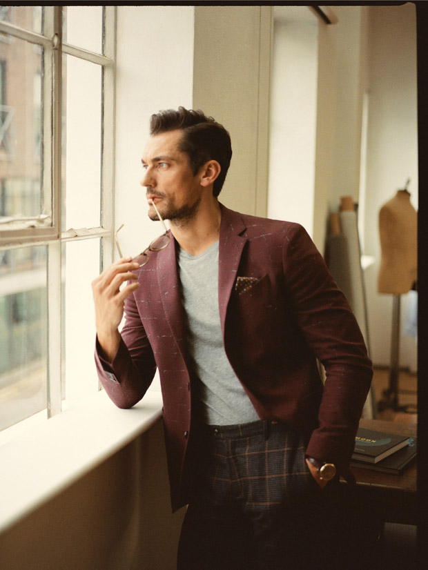 Icon of Style: Supermodel David Gandy Models MANGO Man Looks