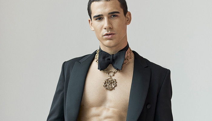 Mason Mckenrick, Yoel Fernandez & Joshua Sorrentino Model Moschino