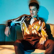 Matthew Petersen Models Salvatore Ferragamo Pre-Fall 2020 Collection
