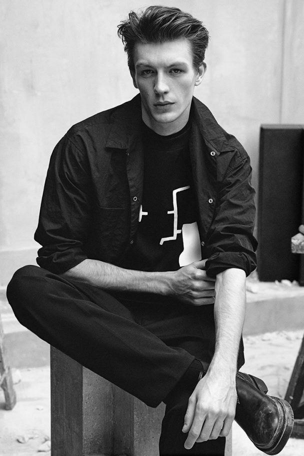 Finnlay Davis Models Zara Man x Chillida Capsule Collection