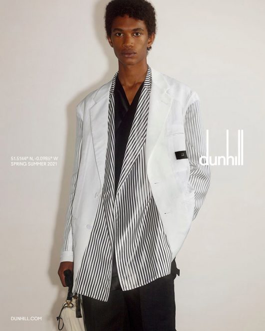 Dame Lo, Sasha Cherepennikov & Wang Chenming Model DUNHILL SS21