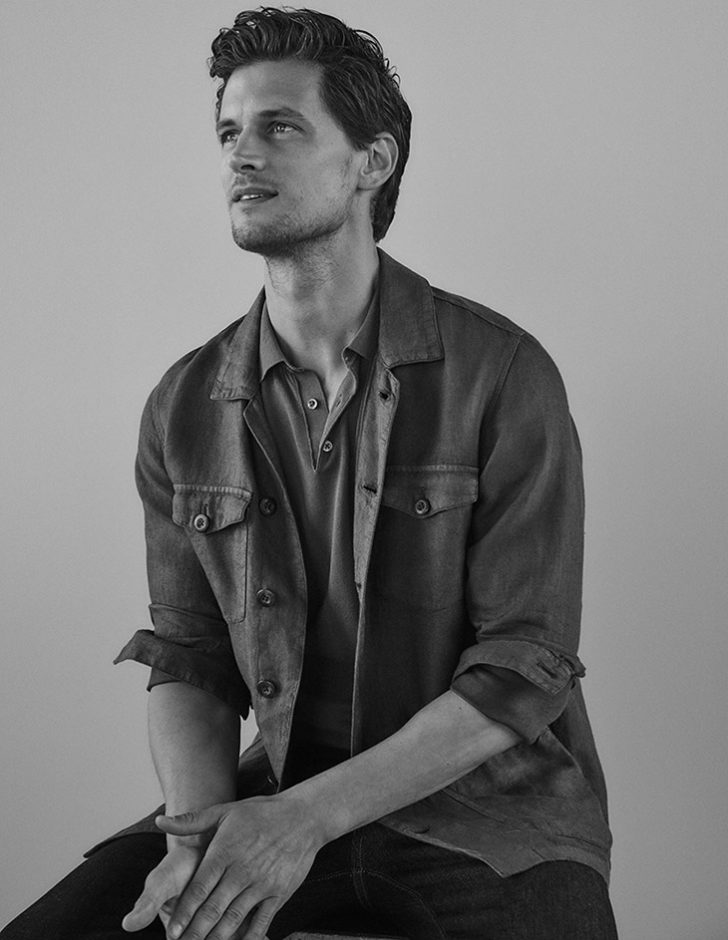 Garrett Neff Models Massimo Dutti Spring Summer 2021 Collection
