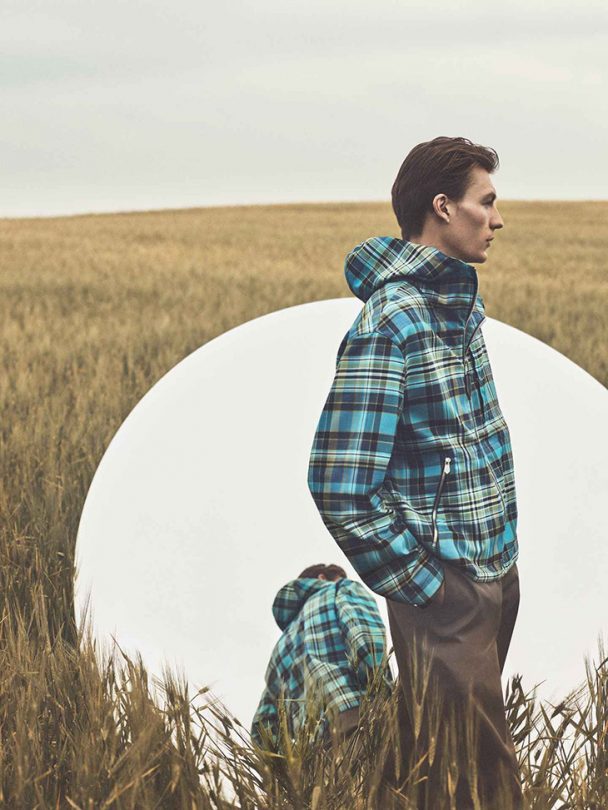 Finnlay Davis Models HERMÈS Fall Winter 2021 Collection