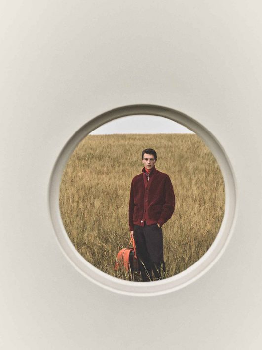 Finnlay Davis Models HERMÈS Fall Winter 2021 Collection