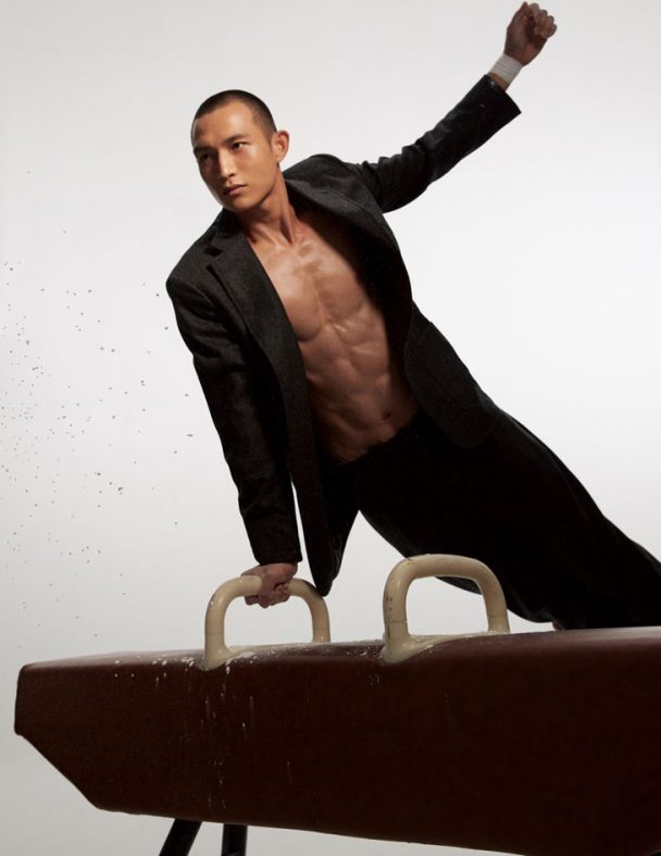 Workout in Style: Zhang Wenhui Poses for GQ China