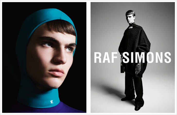 Craig Shimirimana & Lars Jammaers Model Raf Simons FW21 Collection