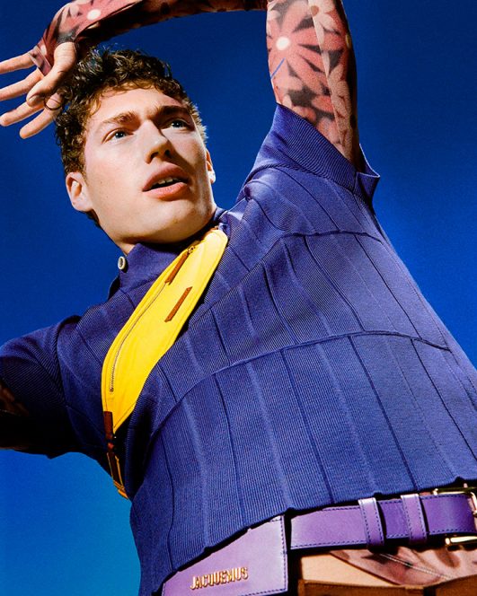 Valentin Humbroich Models JACQUEMUS Fall Winter 2021 Collection