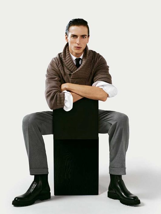 MFW: CANALI Fall Winter 2022.23 Collection - Male Model Scene