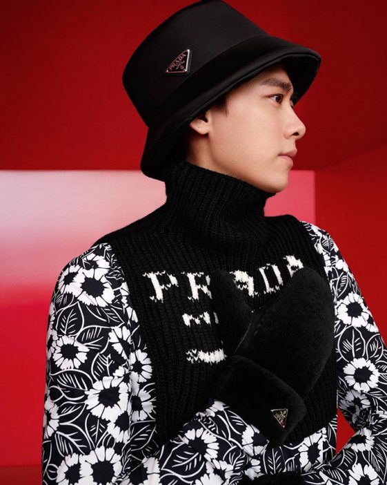 Li Yifeng Models PRADA Action in the Year Of the Tiger Collection