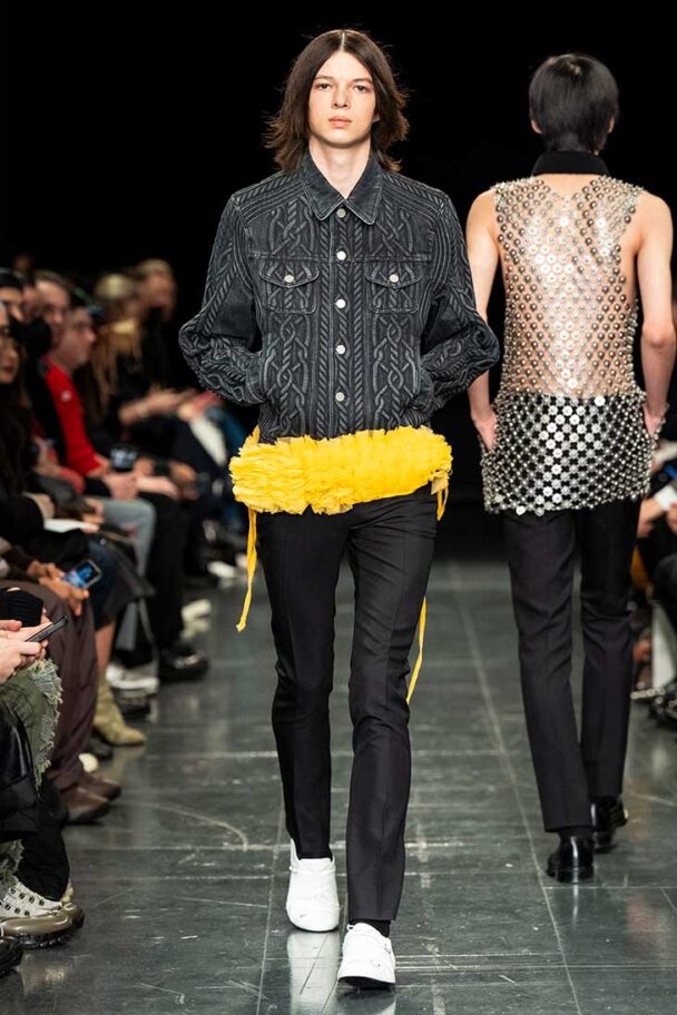 LFW: STEFAN COOKE Fall Winter 2022.23 Collection - Male Model Scene