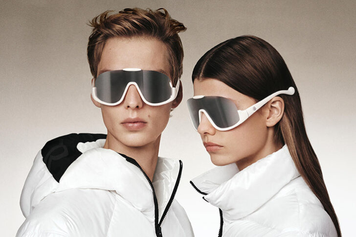 Leon Dame Models MONCLER Spring Summer 2022 Eyewear Collection
