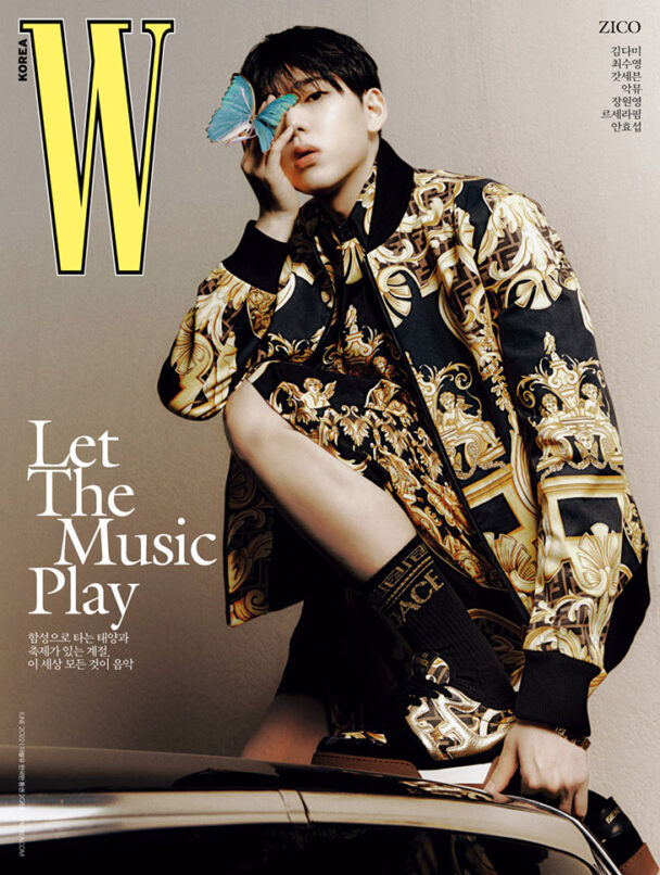 Zico Models Fendace for the Cover of W Korea June 2022 Issue