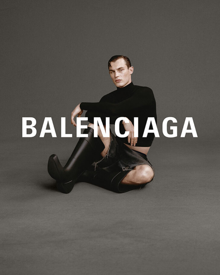 Abdou Diop, Inti Wang, Kit Butler & Zhuo Chen Pose for BALENCIAGA