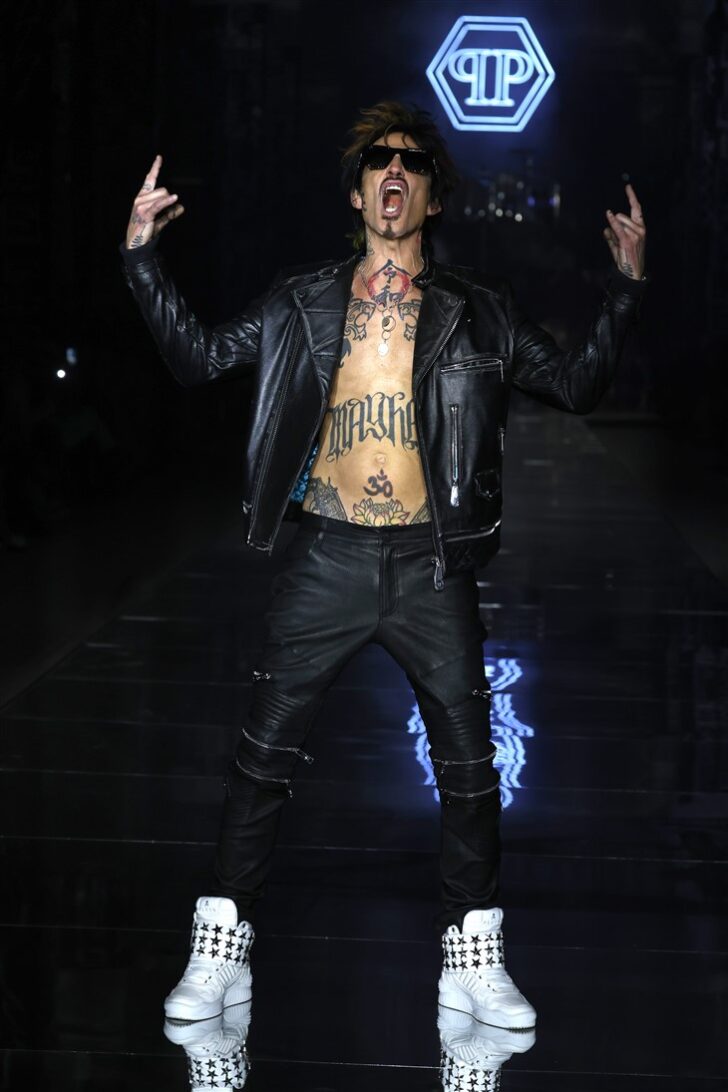 MFW: PHILIPP PLEIN Spring Summer 2023 Collection - Male Model Scene