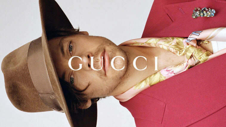 Harry Styles Models GUCCI HA HA HA Collection