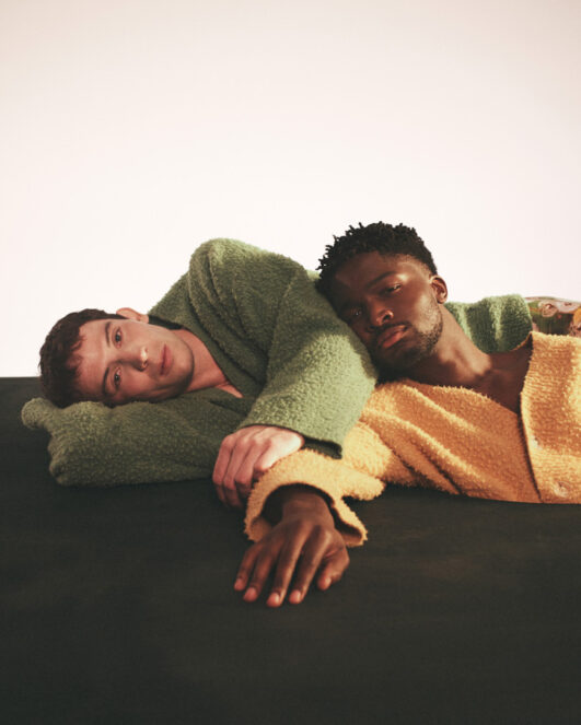 Josh O'Connor & Stephane Bak Model LOEWE Spring 2023 Looks