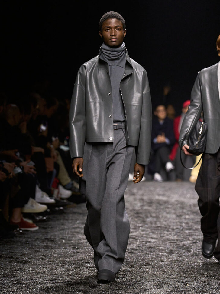 MFW: ZEGNA Fall Winter 2023.24 Collection - Male Model Scene
