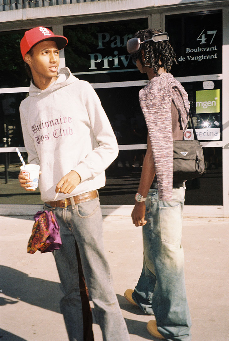 Male Model Street Style at Paris Fashion Week SS24