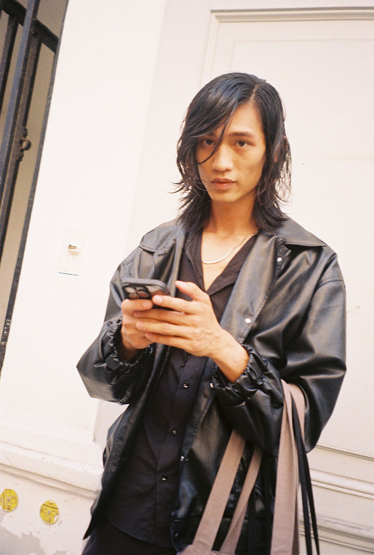 Male Model Street Style at Paris Fashion Week SS24