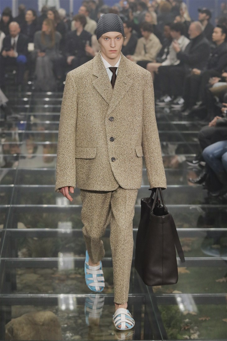 Prada Men's Fall Winter 24 Collection - Male Model Scene