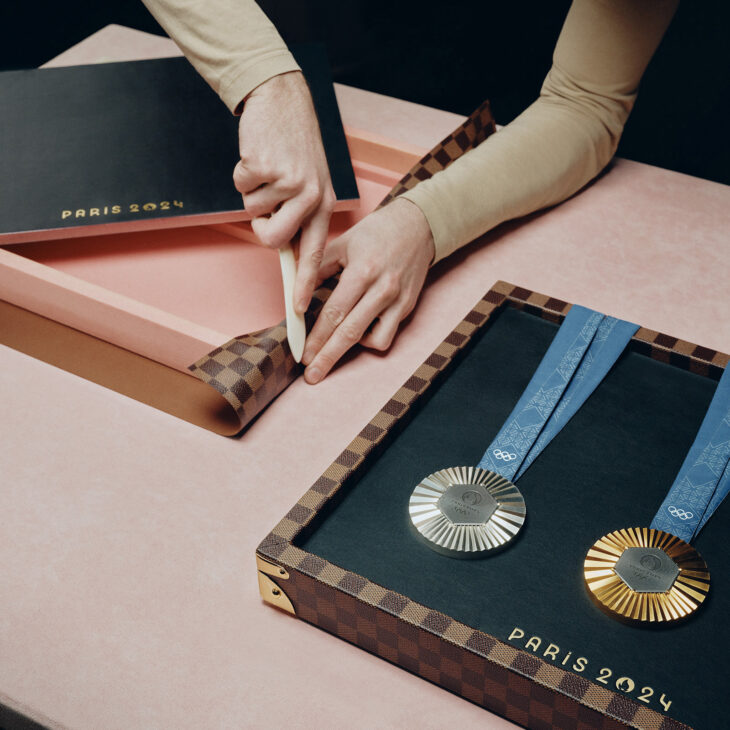 Louis Vuitton Presents Medals Trays for Paris 2024 Olympics