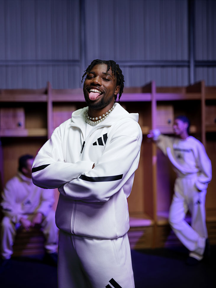 adidas Z.N.E. Collection Stars Jude Bellingham and Noah Lyles