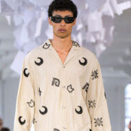 Lakeith Stanfield Models Giorgio Armani x Kith Collection